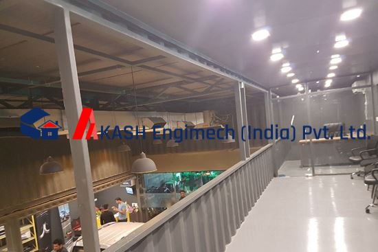 Container Building - Car Showroom|Akash Engimech India Pvt Ltd.